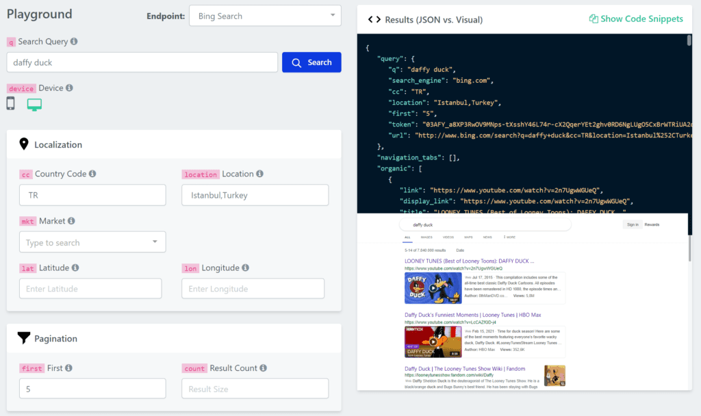 Exploring The Features Of Bing Search API With Zenserp | Blog